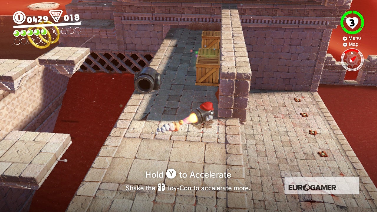 Super Mario Odyssey Sand Kingdom Power Moons - where to find Sand ...