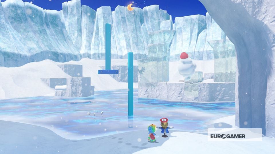 Super Mario Odyssey Snow Kingdom Power Moons - where to find Snow ...
