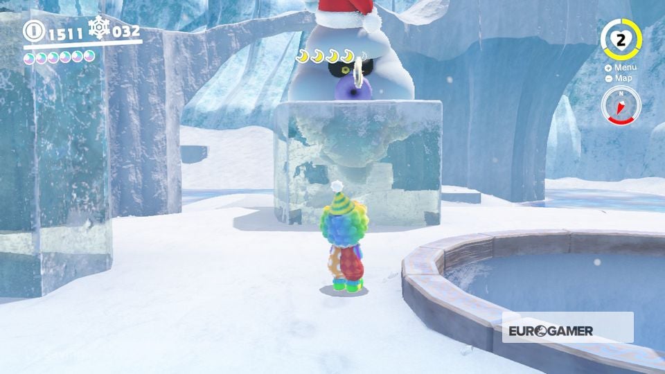 Super Mario Odyssey Snow Kingdom Power Moons - where to find Snow ...