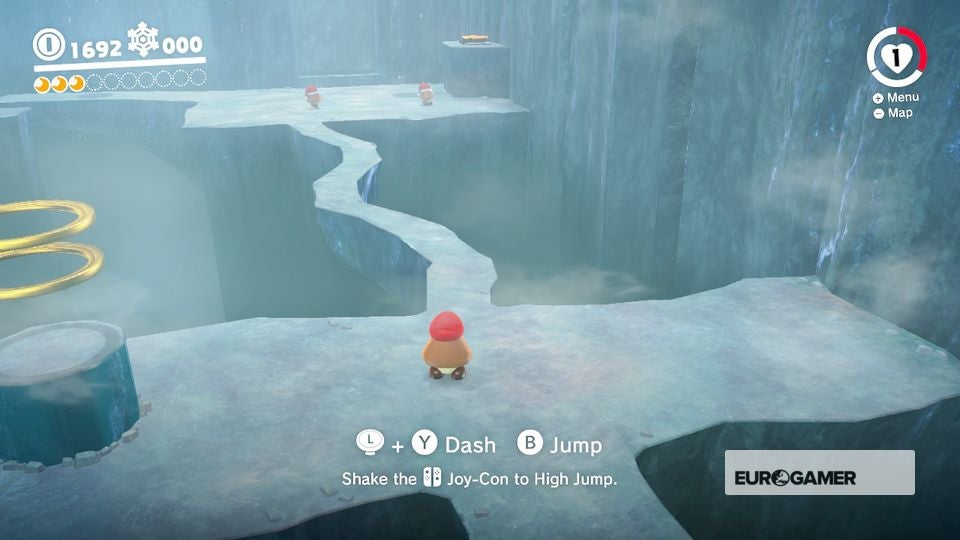 Super Mario Odyssey Snow Kingdom Power Moons - where to find Snow ...