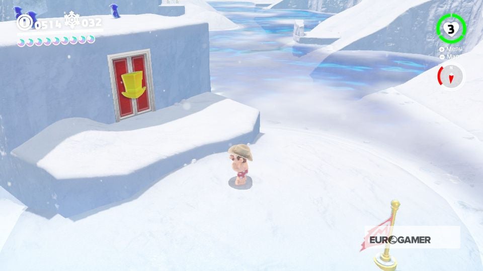 Super Mario Odyssey Snow Kingdom Power Moons - where to find Snow ...