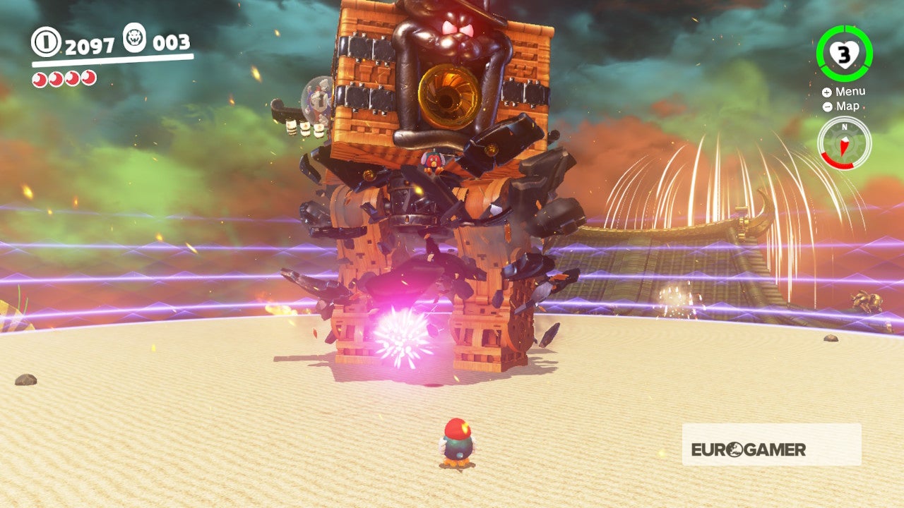 Super Mario Odyssey - Showdown at Bowser's Castle and how to beat the ...