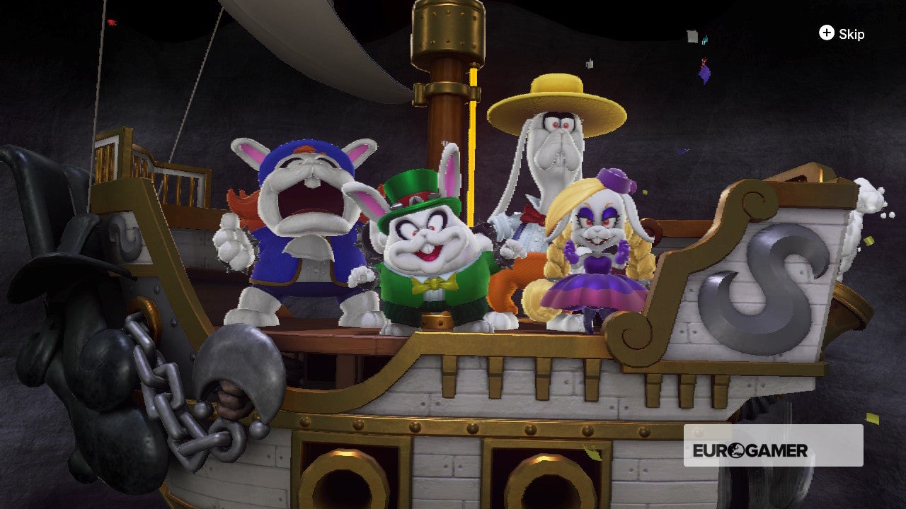 Mario Odyssey Rabbits Conoce A Harriet: La Maestra Del Fuego En Mario