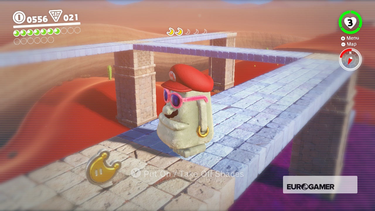 Super Mario Odyssey Sand Kingdom Power Moons - where to find Sand ...