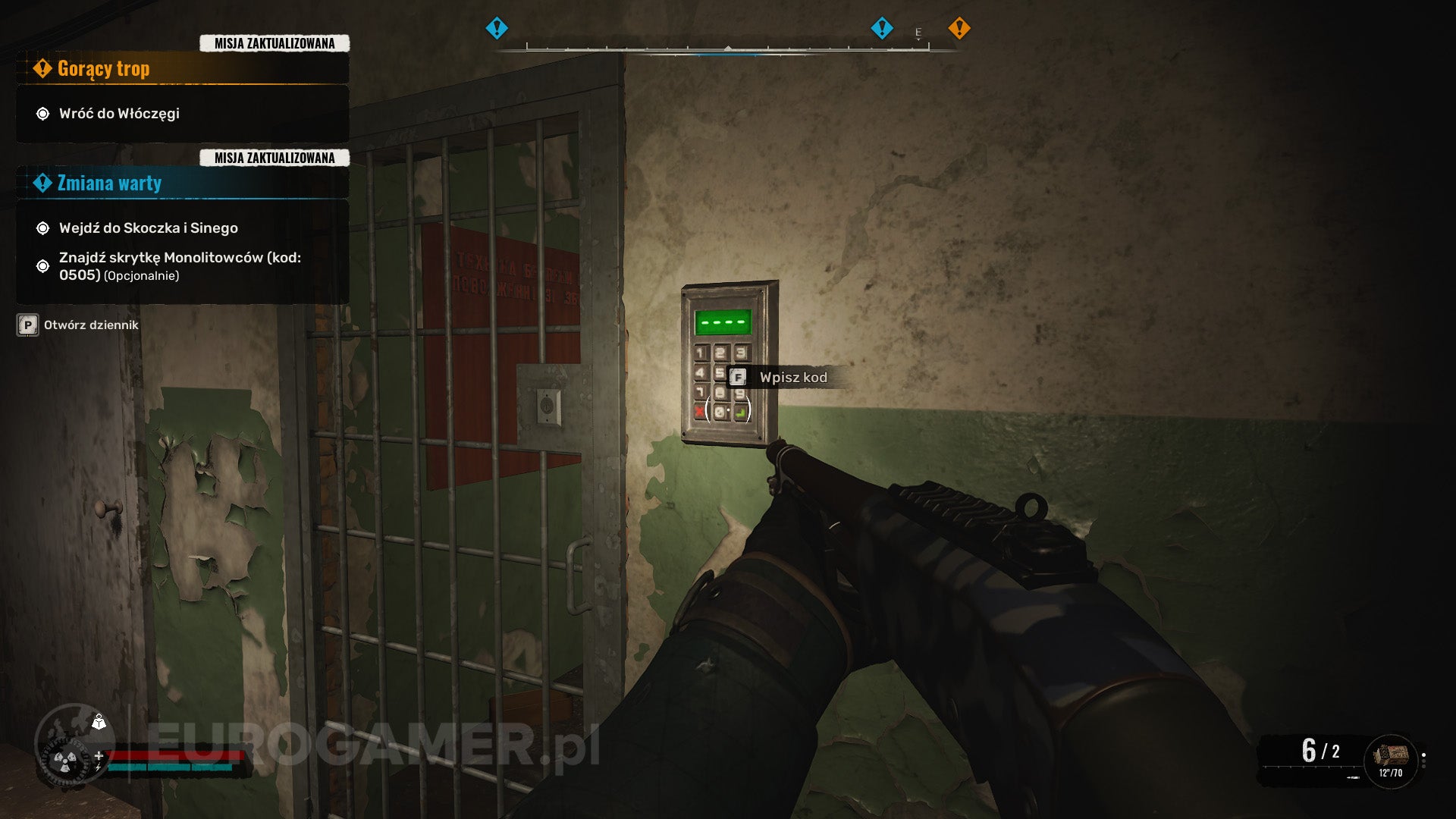 Stalker 2 - Zmiana warty: klucz od Północy, kontroler, cewka, skrytka Monolitowców, dach SPO ...