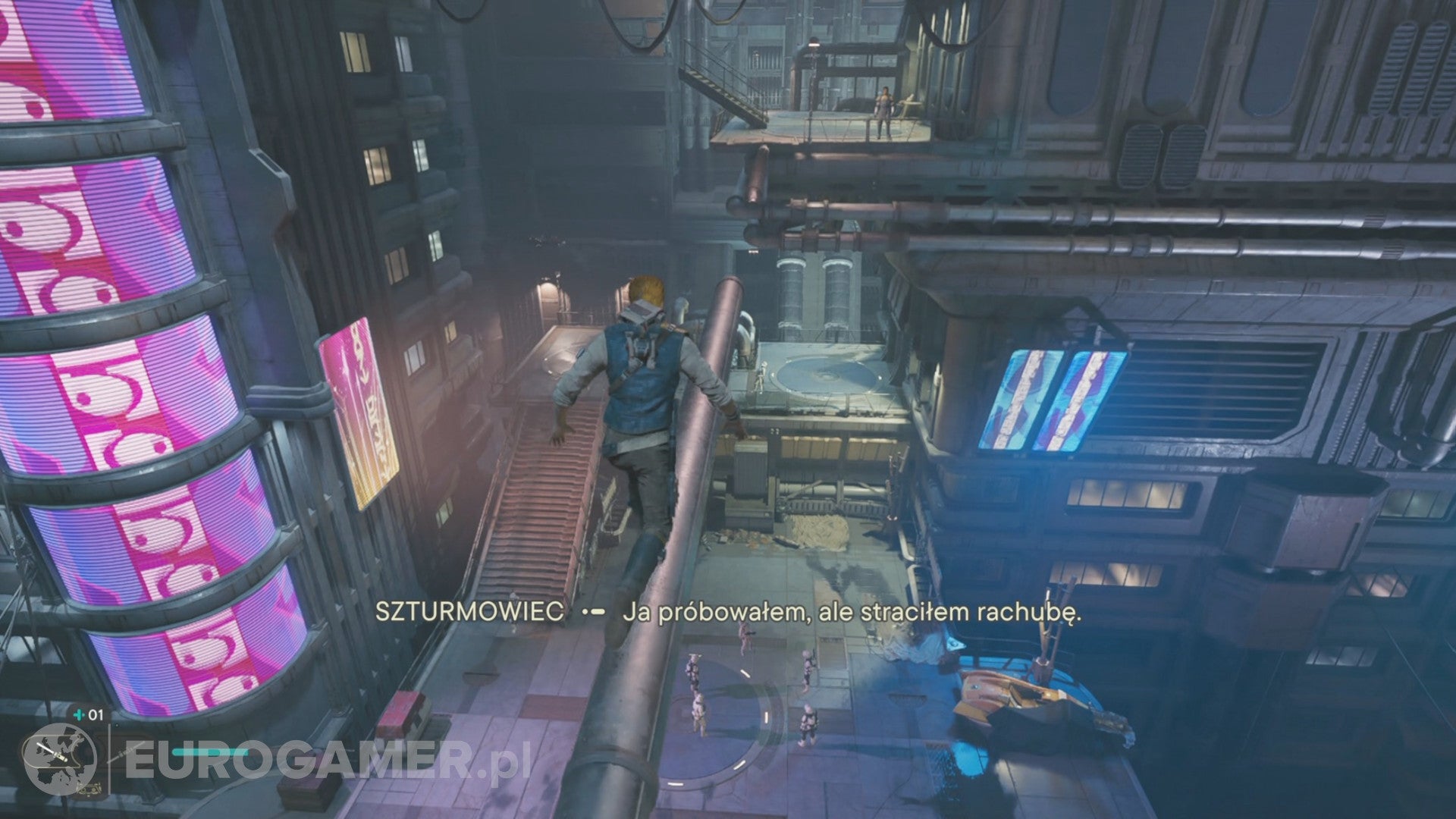 Star Wars Jedi Ocalały - Coruscant, prolog | Eurogamer.pl