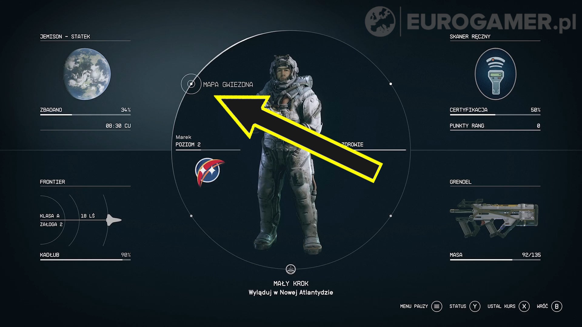 Starfield - mapa: jak włączyć | Eurogamer.pl