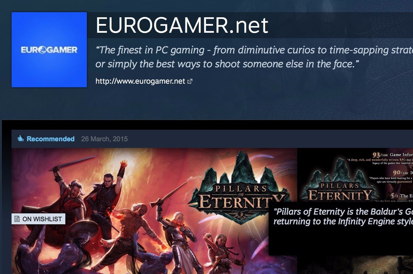 Steam's new Curator update aims to make its recommendations more useful ...