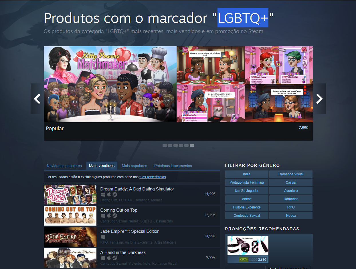 Valve adiciona tag "LGBTQ+" ao Steam | Eurogamer.pt