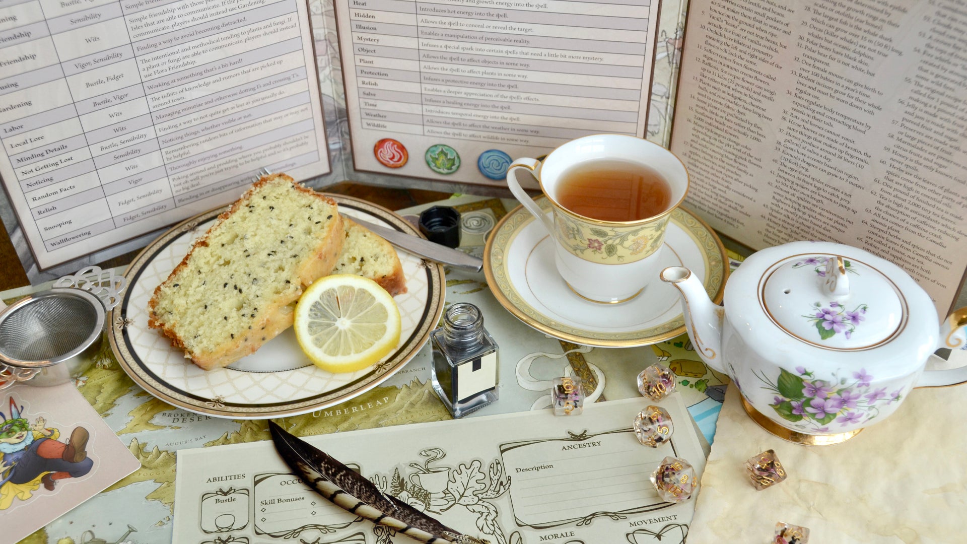 Cozy RPG Teatime Adventures, which pairs roleplaying with recipes and ...