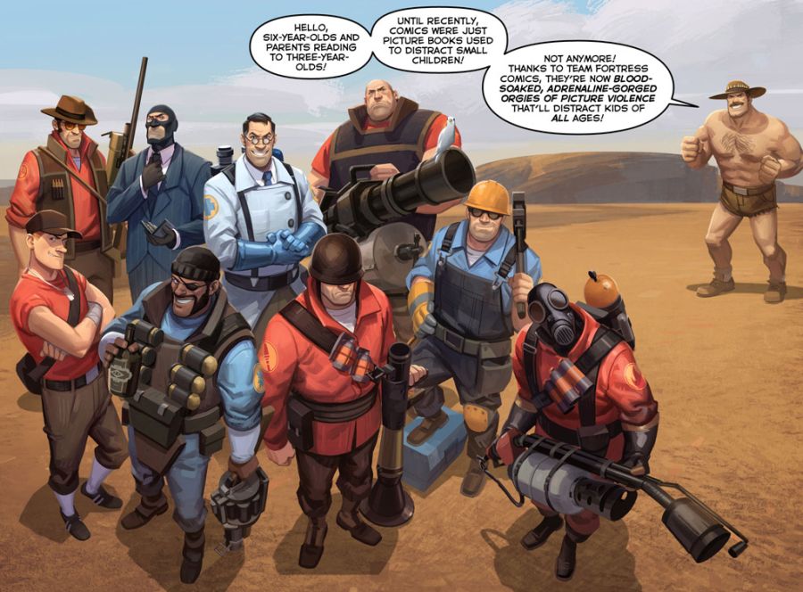 Team Fortress 2 Catch-Up Comic released as part of Free Comic Book Day ...