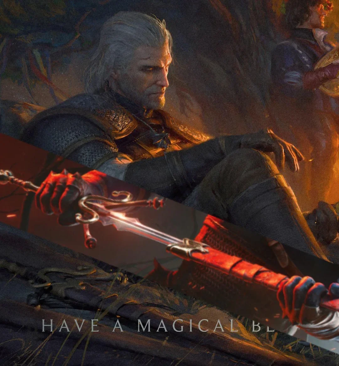 That sword Geralt unsheaths in The Witcher 3 Songs of the Past ...