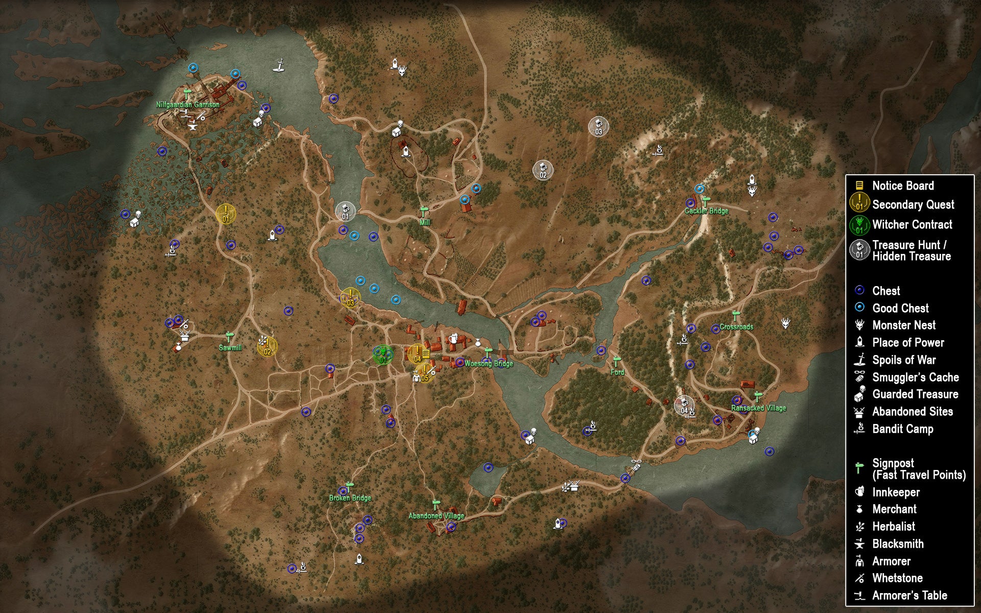 The Witcher 3: White Orchard Secondary Quests and Witcher Contracts ...