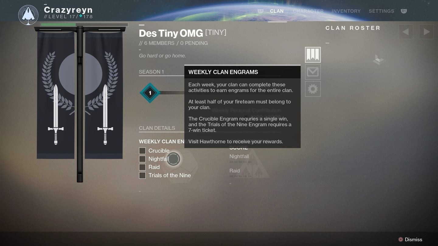 Destiny 2 Clans - how to join a Clan, how to earn Clan XP and Clan ...