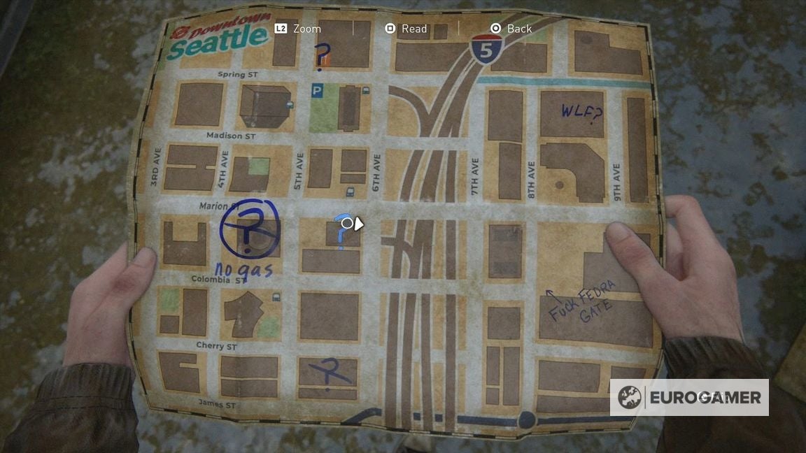 The Last of Us 2 - Downtown Seattle: All locations and map for the ...