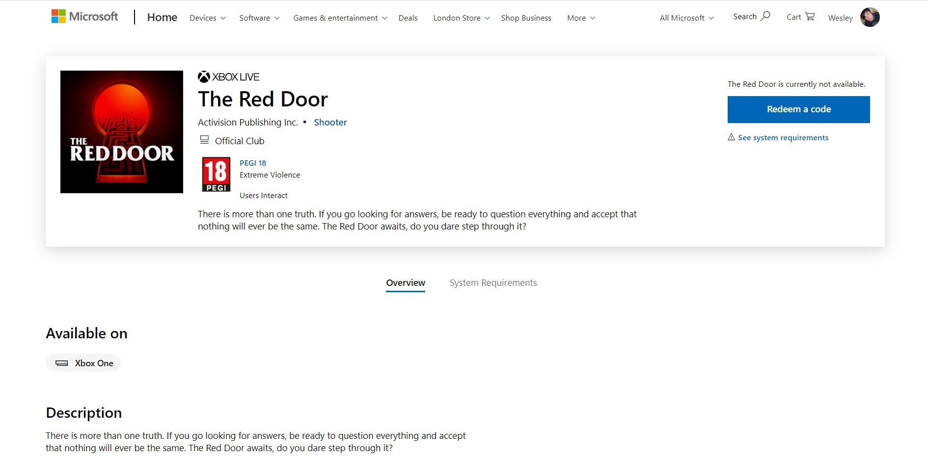 The Red Door pops up on the Microsoft Store, points to Call of Duty ...