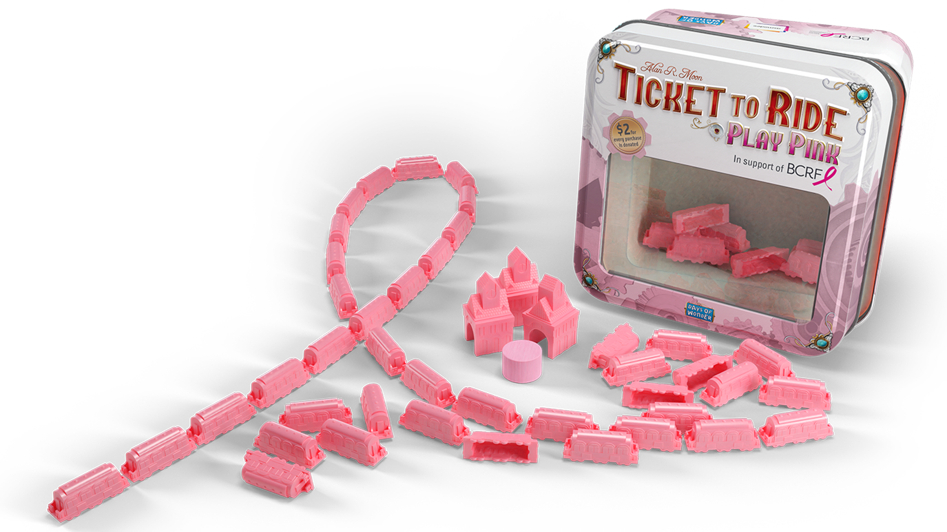 Ticket to Ride gets a set of pink trains to benefit breast cancer ...
