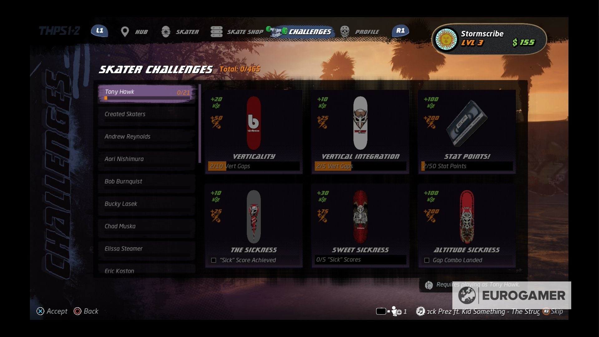 Tony Hawk's Pro Skater 1+2 Skaters list: All secret skaters, outfits ...