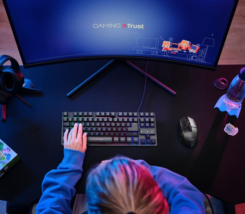 Trust 3-IN-1 Gaming Bundle - Um pack com teclado, rato e tapete ...