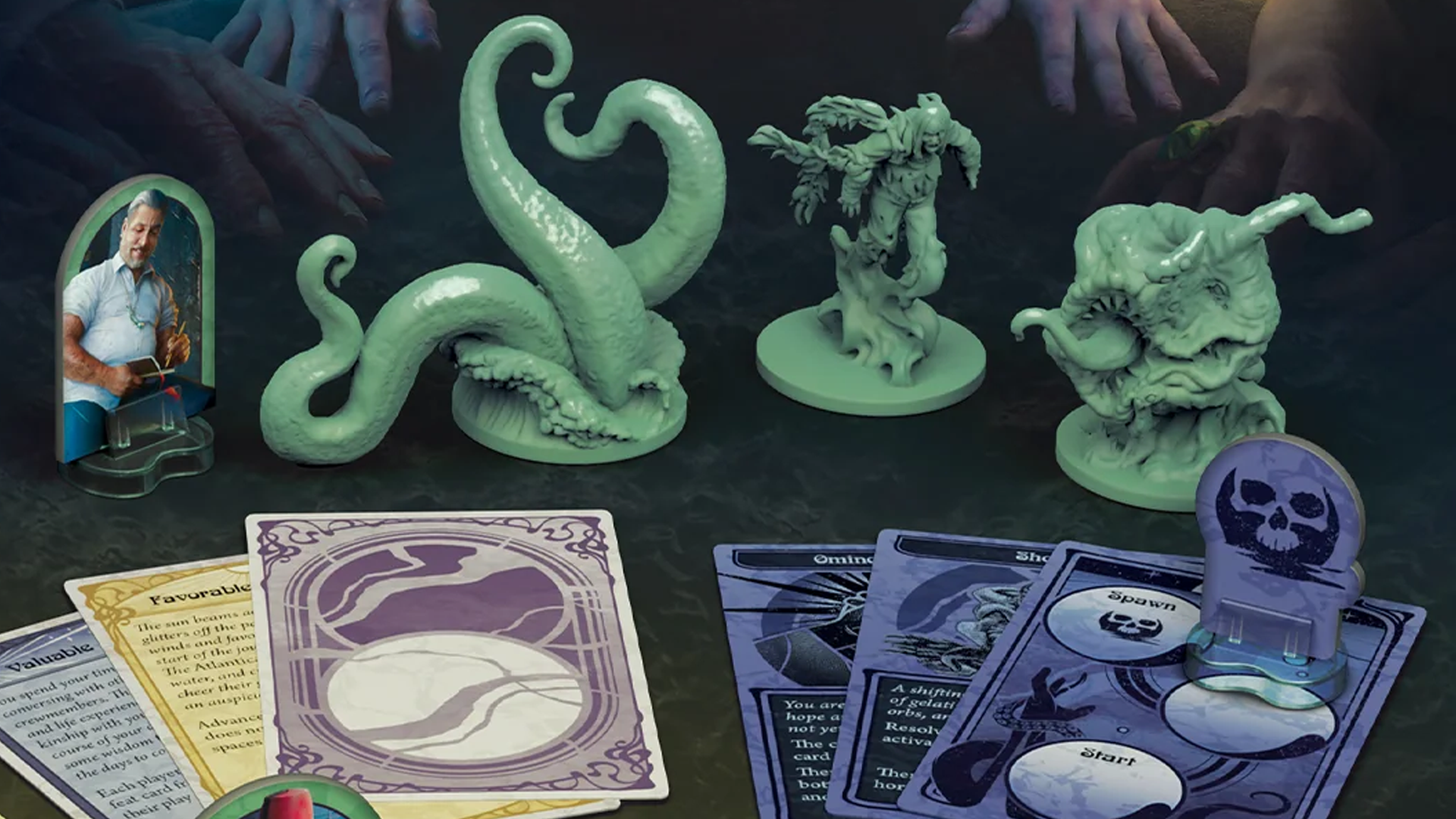 Unfathomable, Arkham Horror remake of Battlestar Galactica board game ...