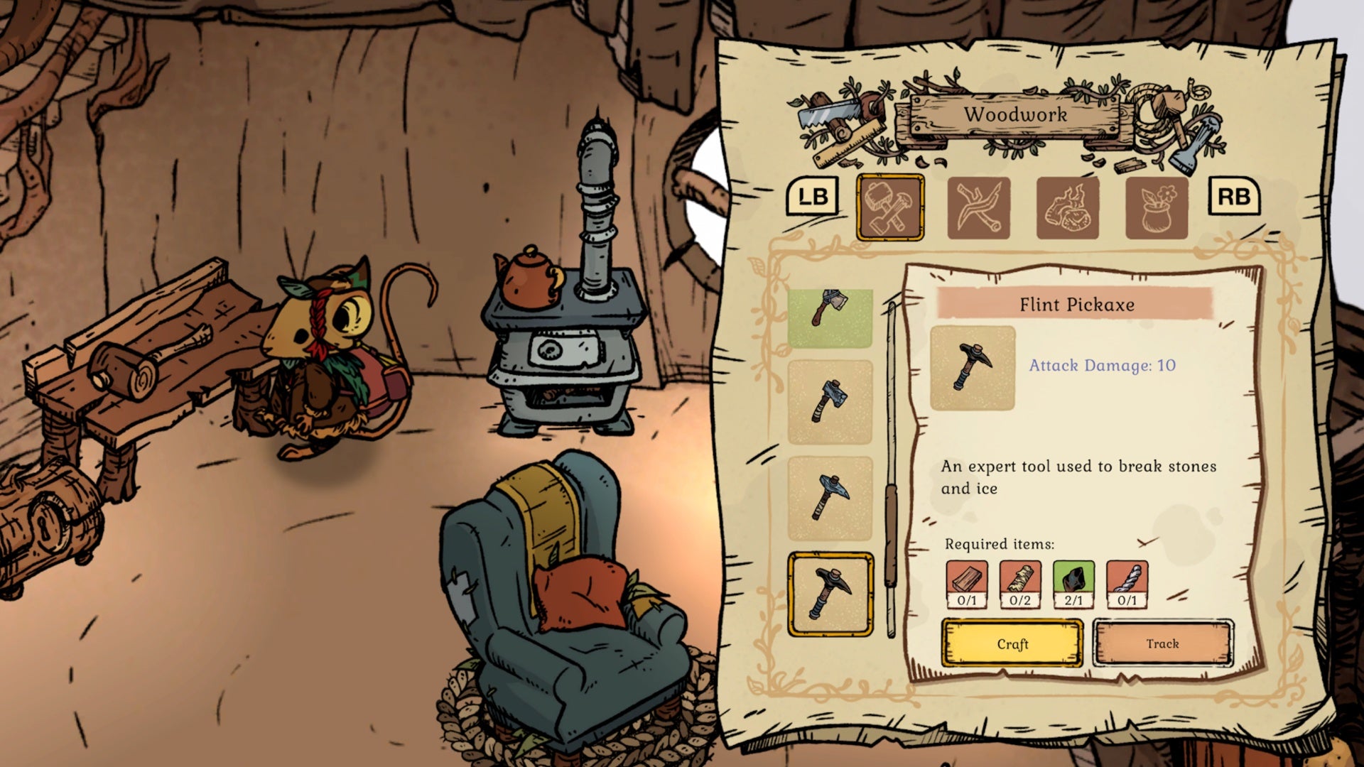 How to get a Flint Pickaxe in Winter Burrow | Eurogamer.net