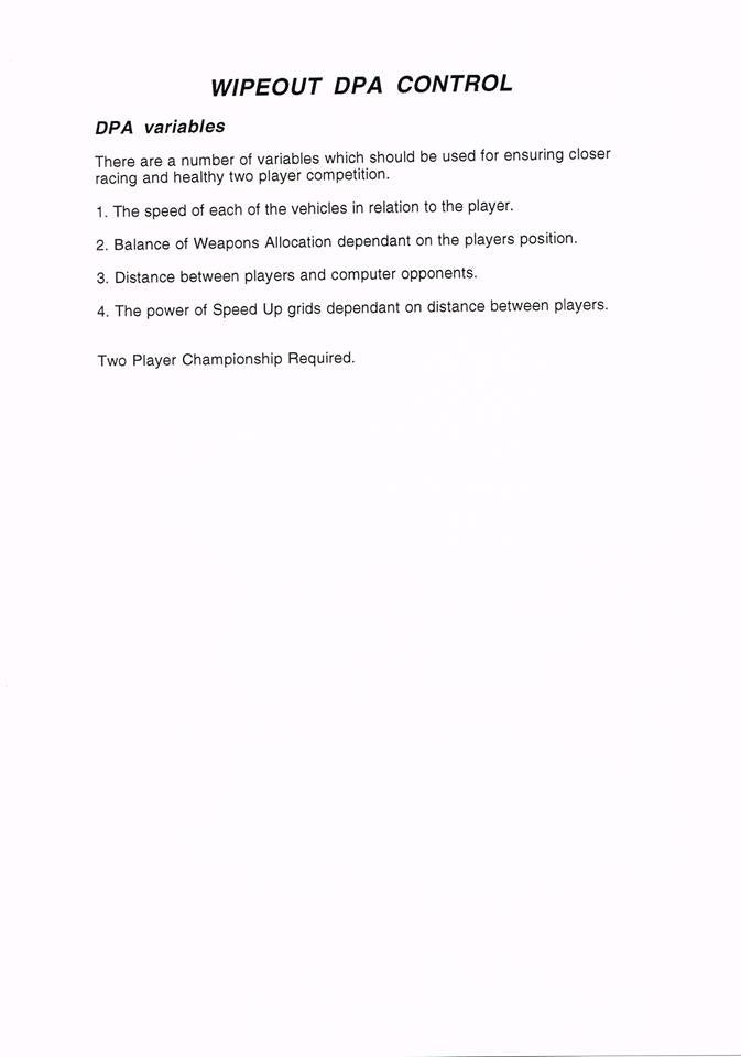 The original WipEout design document revealed | Eurogamer.net