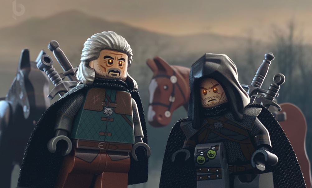 Este crossover entre The Witcher e Lego parece um videojogo real ...
