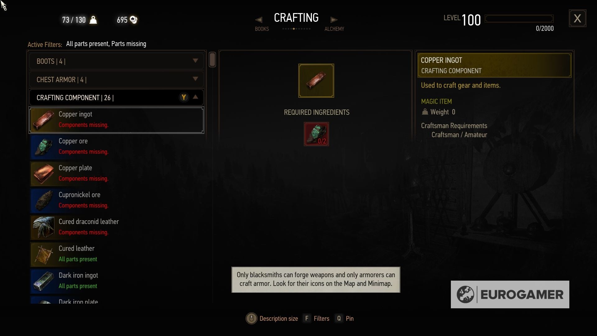 The Witcher 3 Crafting lists: How to craft runestones, components ...