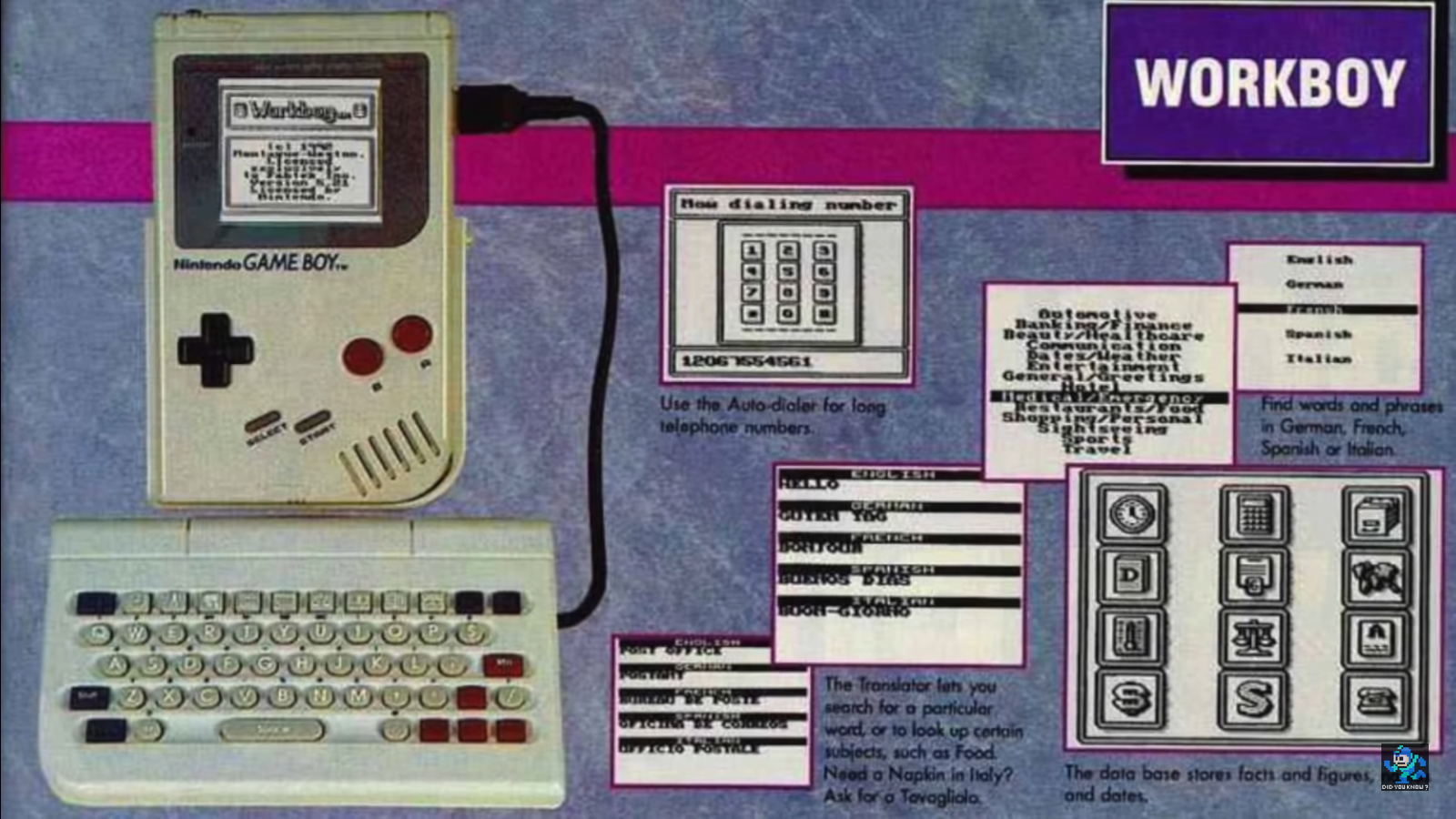 Retro-Gaming-Gerät "WorkBoy" ausgegraben - dafür war der Game-Boy ...