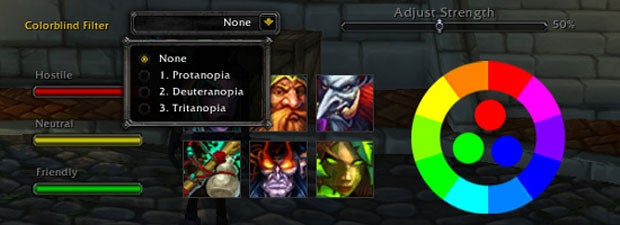 WoW Boosting Colour Blind Filter Options In 6.1 | Rock Paper Shotgun