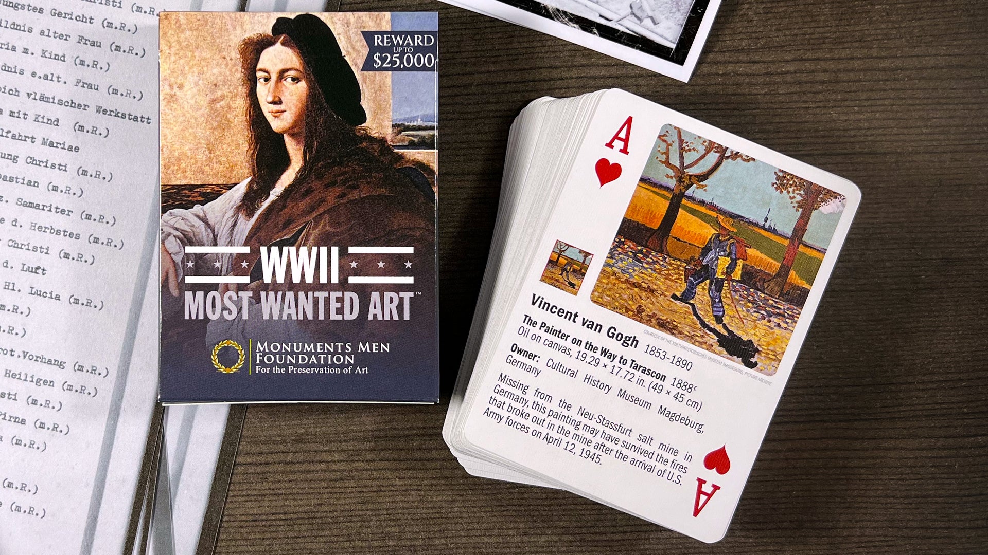 These playing cards could help find priceless artwork stolen by the ...