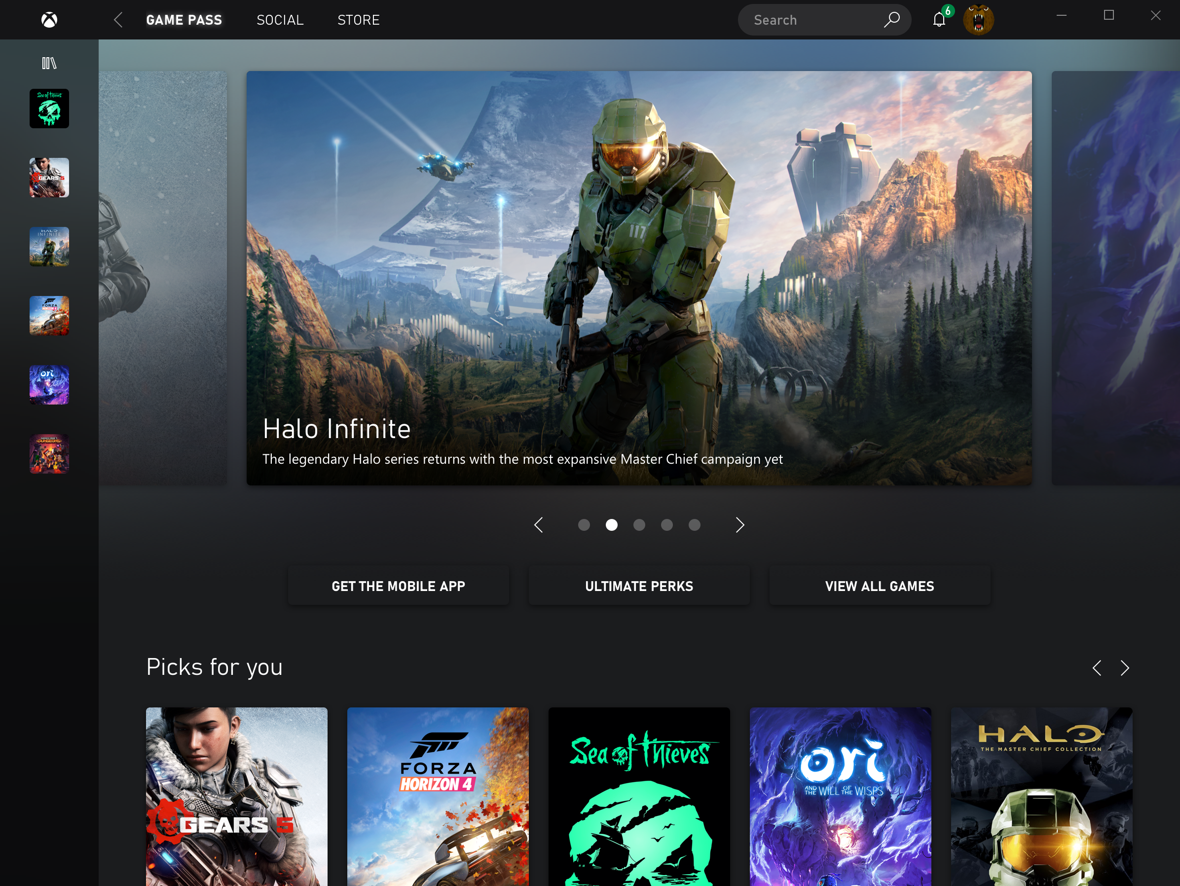Here's a look at the updated dashboard for PC, Xbox One, and Xbox ...