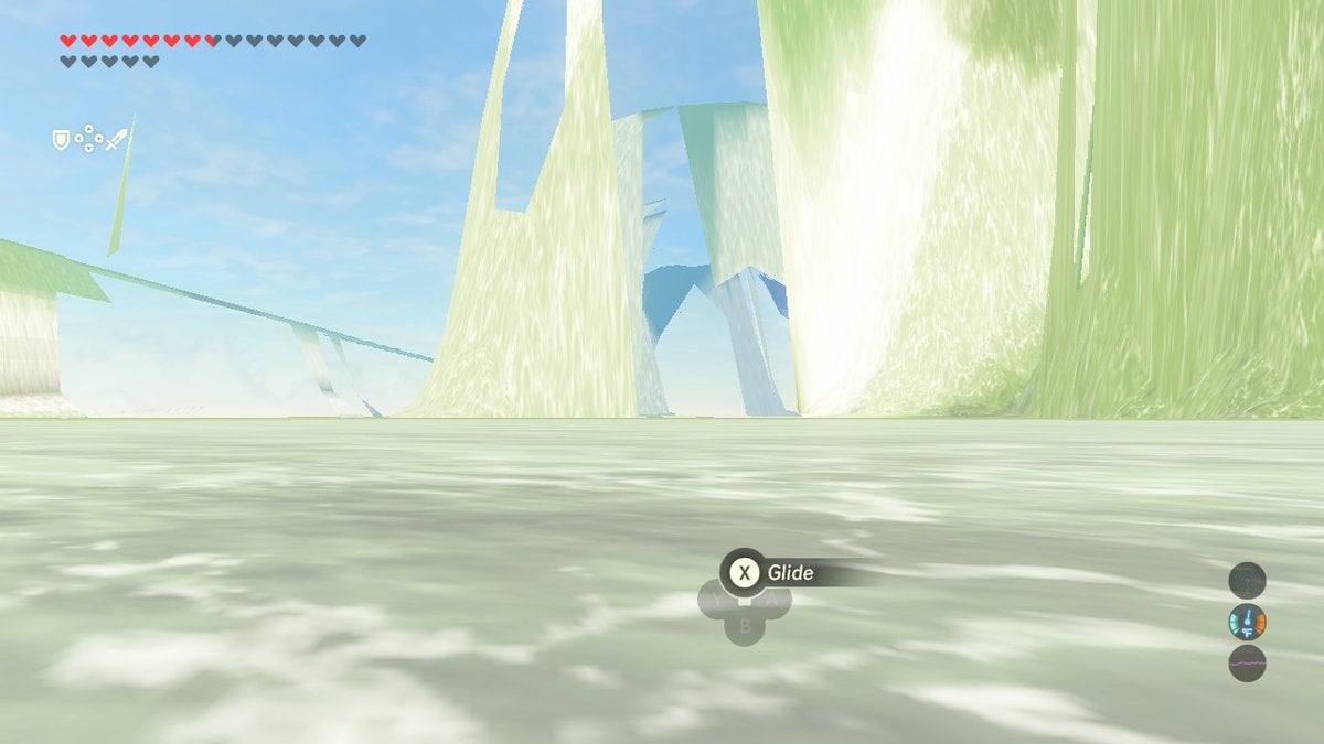 You can clip through the map and enter a hidden area in Zelda: Breath ...