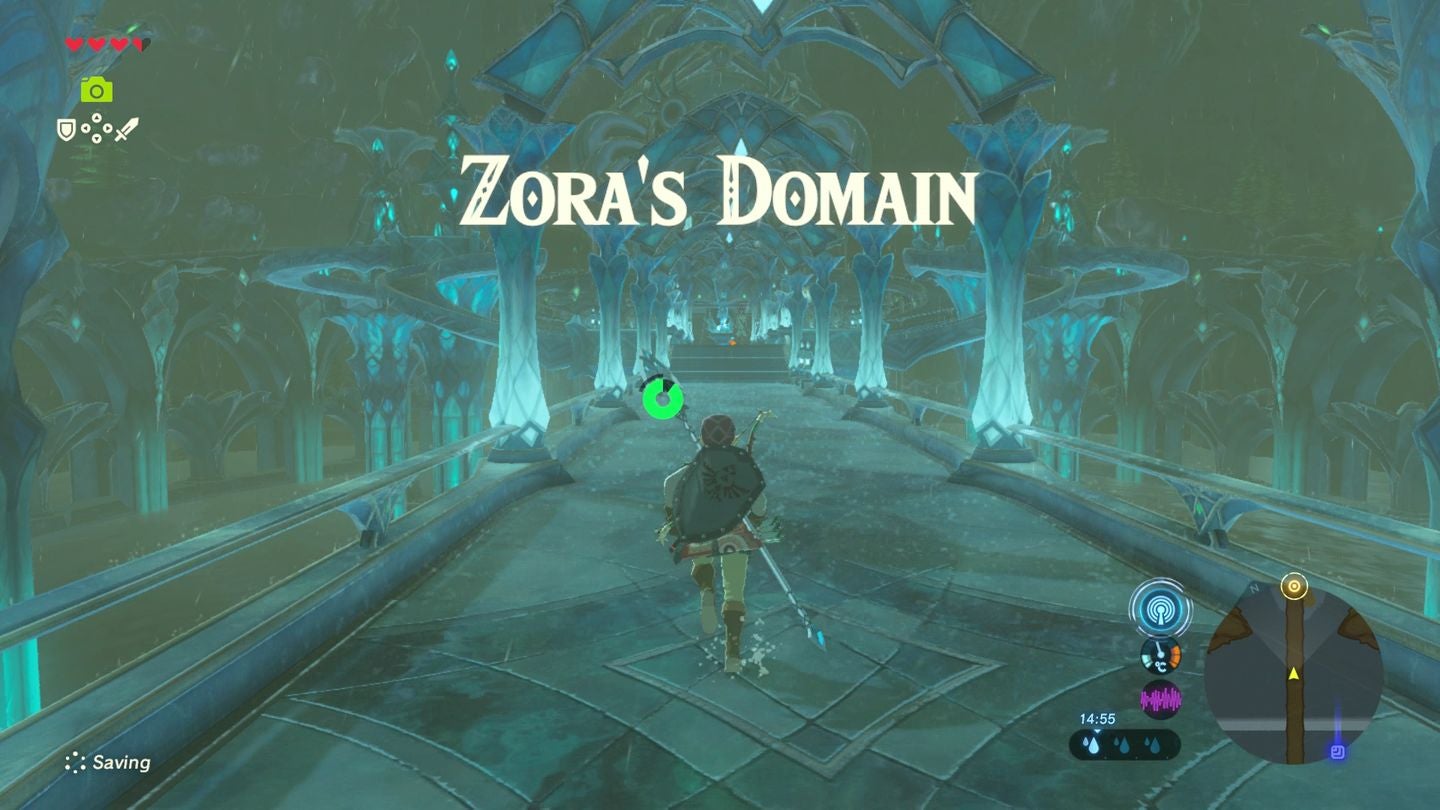 Zelda: Breath of the Wild - Reach Zora's Domain from Inogo Bridge, and ...