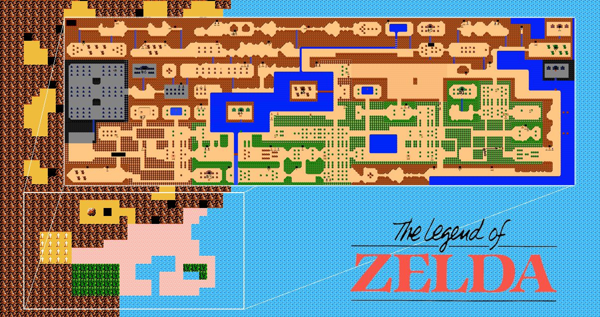 Zelda 2 Nes Map NES Zelda Maps