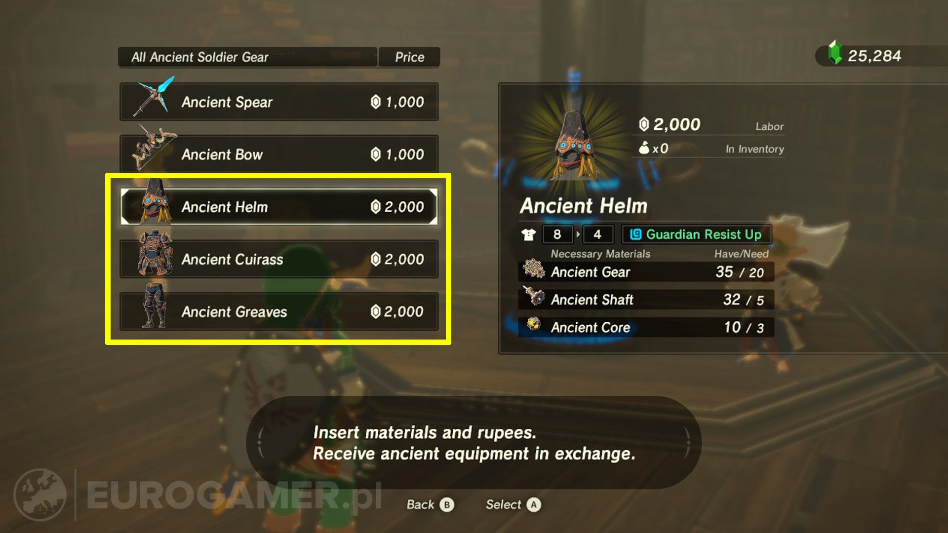 Zelda: Breath of the Wild - gdzie kupić Ancient Armor: najlepsza zbroja ...