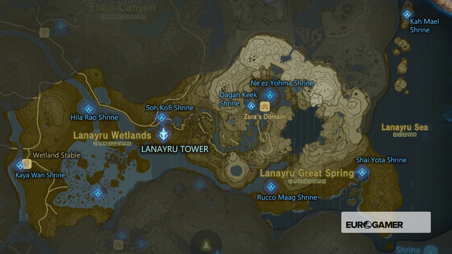 Zelda: Breath of the Wild Shrine locations, Shrine maps for all regions ...