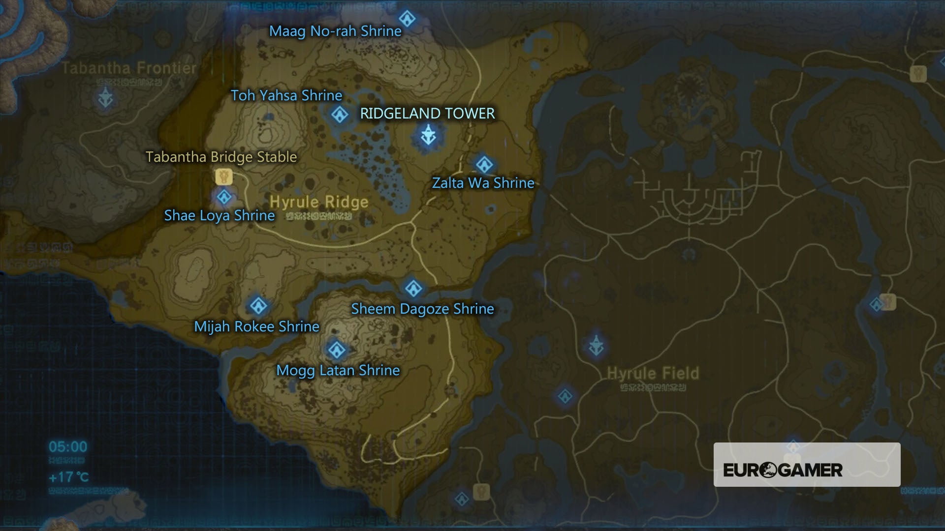 Zelda: Breath of the Wild Shrine locations, Shrine maps for all regions ...